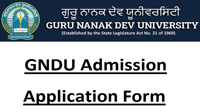 Guru Nanak Dev University PhD Admission 2022 | Notification Released ...